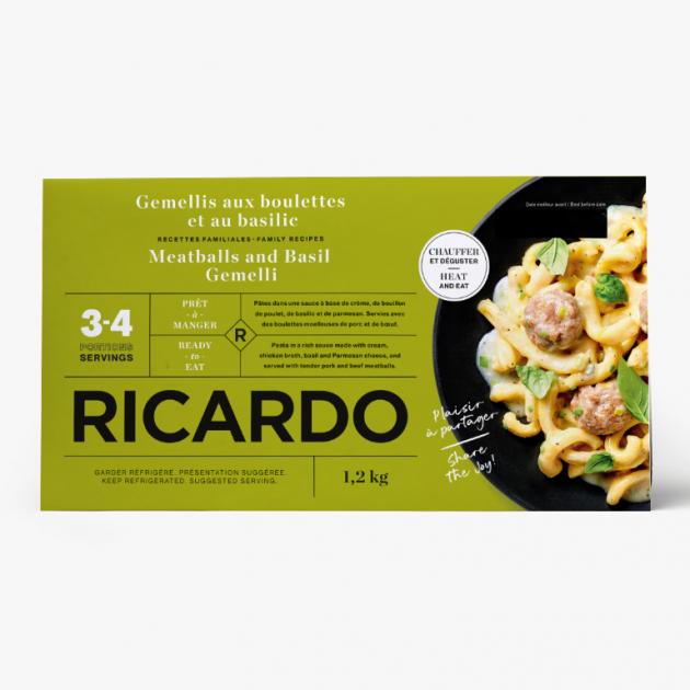 Meatballs and Basil Gemelli | RICARDO