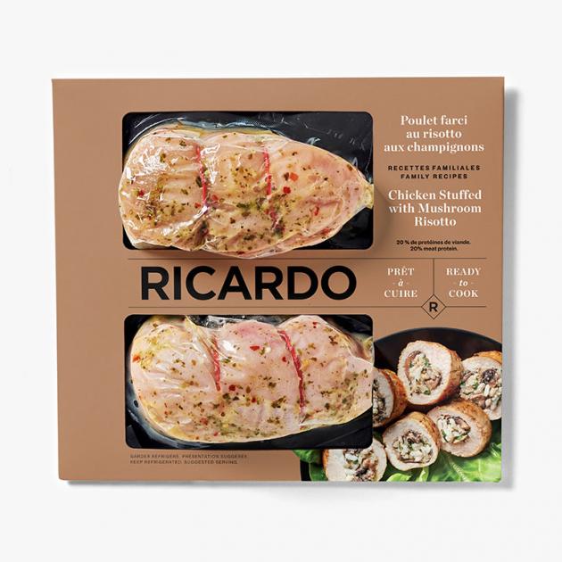 Chicken Stuffed with Mushroom Risotto | RICARDO
