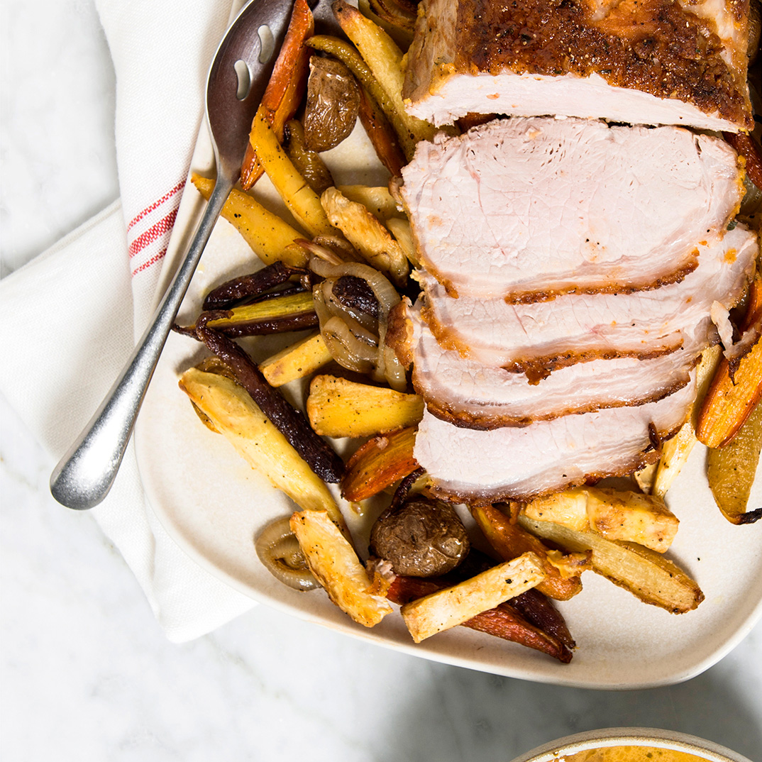 Rôti de porc aux pommes et à l’érable | RICARDO