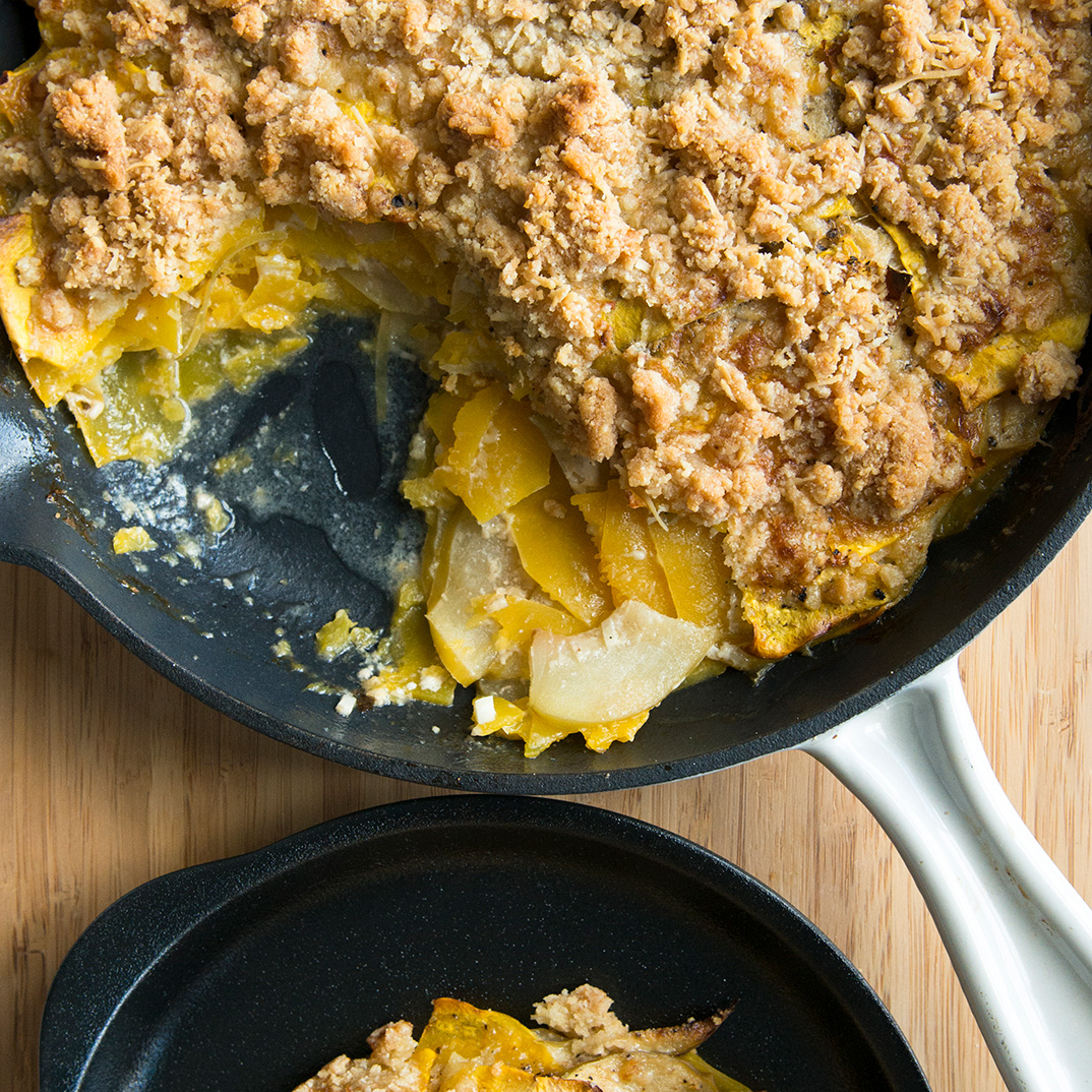 Squash Gratin with Parmesan Crumble | RICARDO