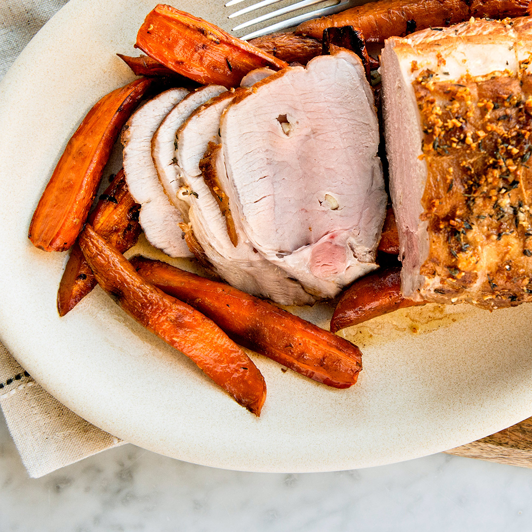 Rôti de porc au citron et à l'ail | RICARDO