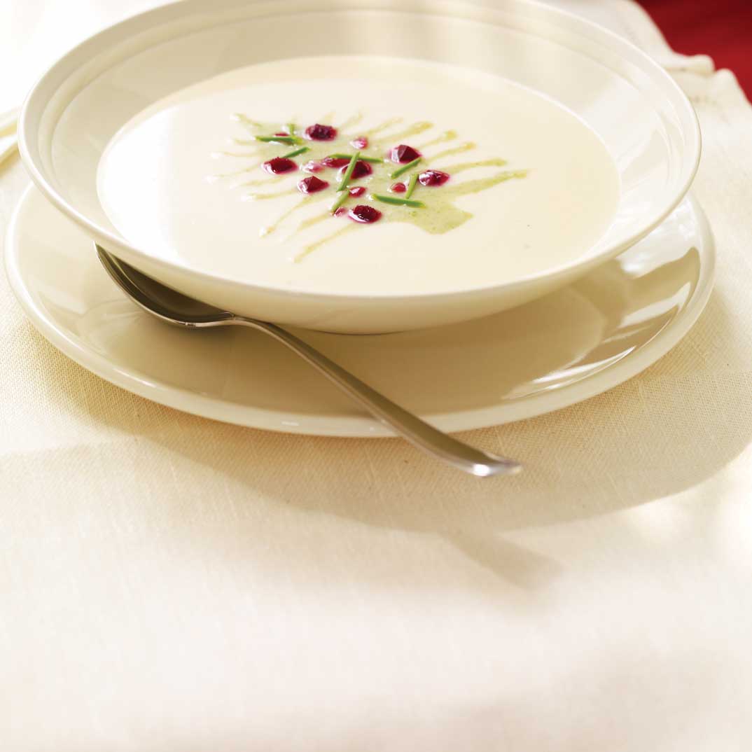 Potage bicolore aux deux céleris | RICARDO
