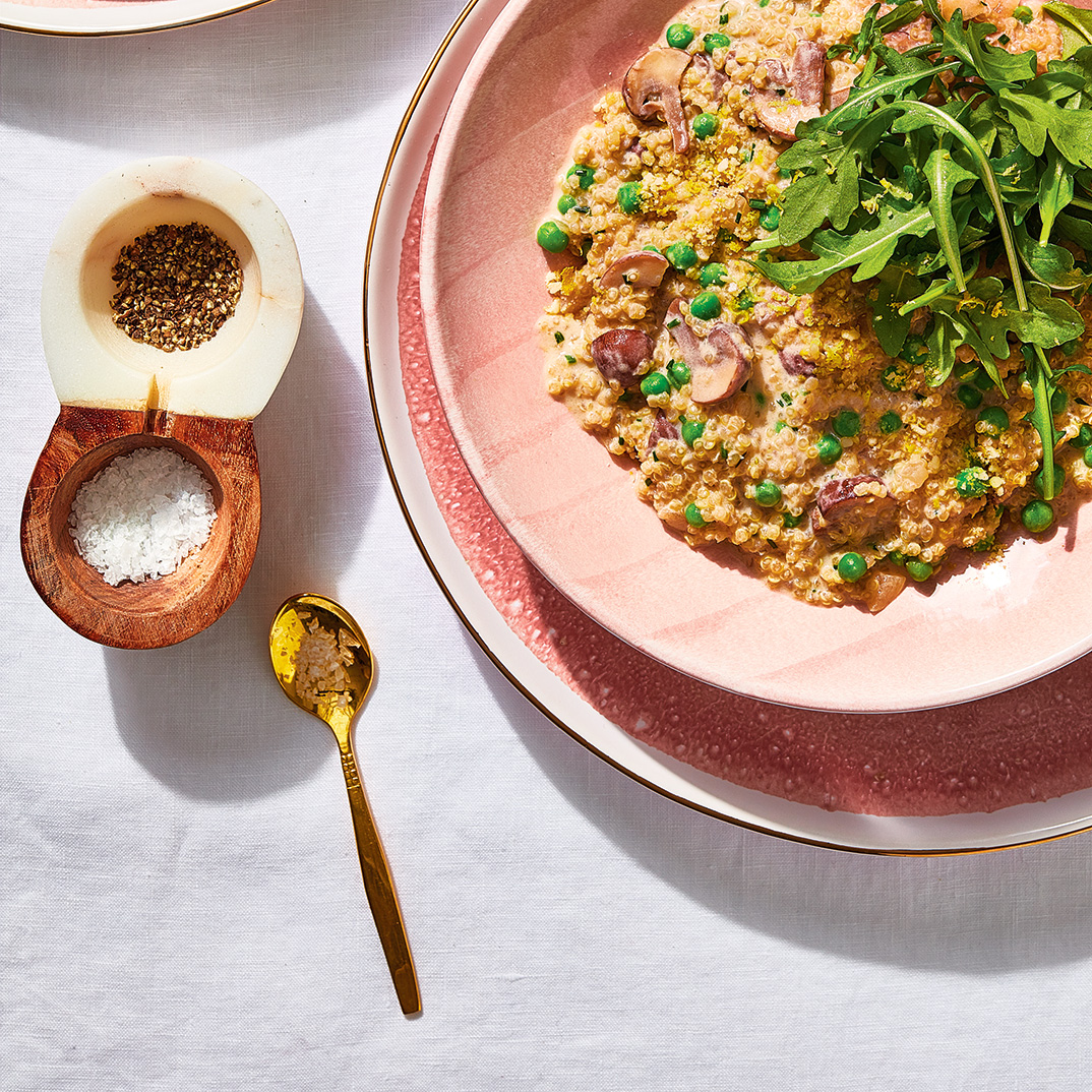 Quinoa Risotto with Peas and Mushrooms (Quinotto) | RICARDO