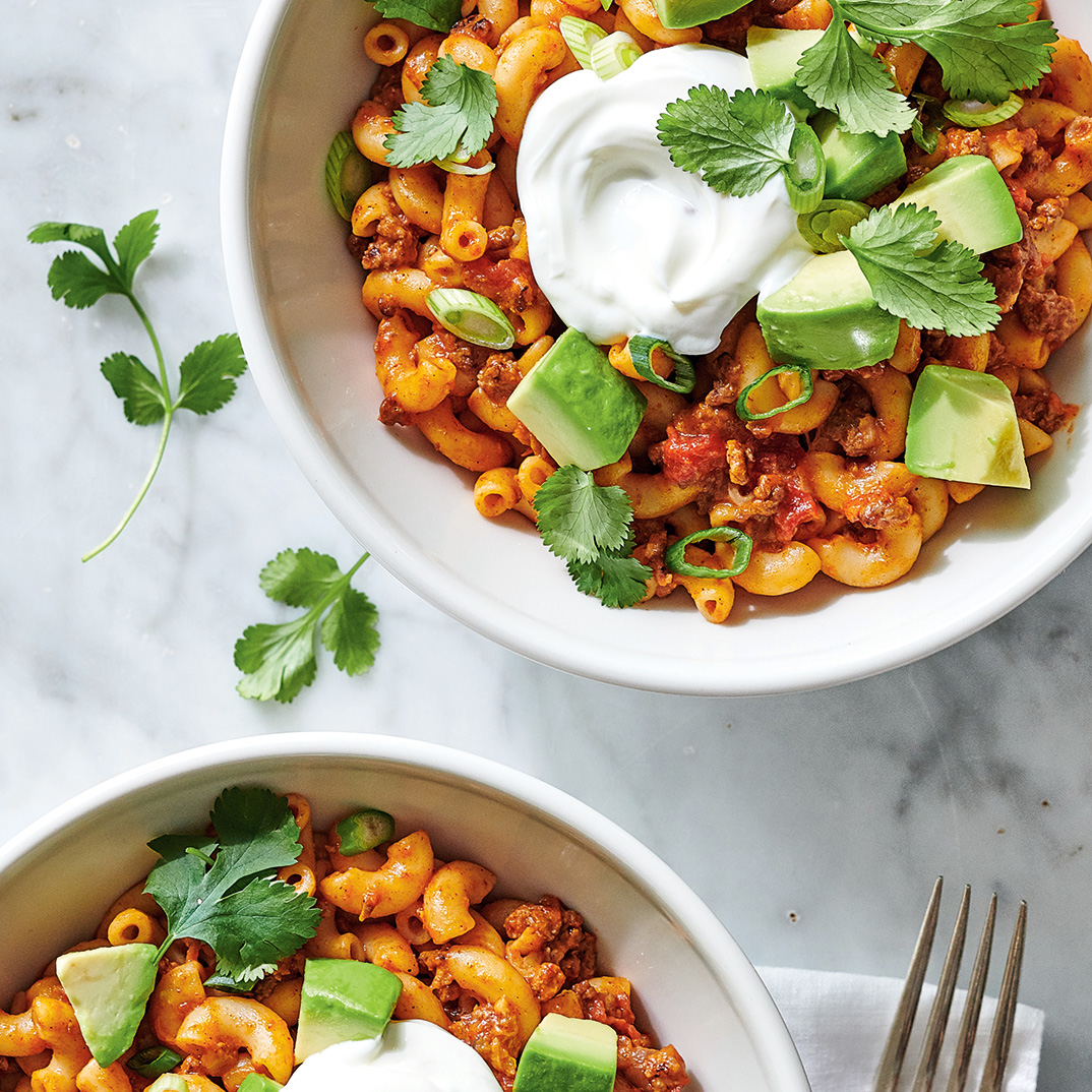 Macaronis à la viande style tex-mex | RICARDO