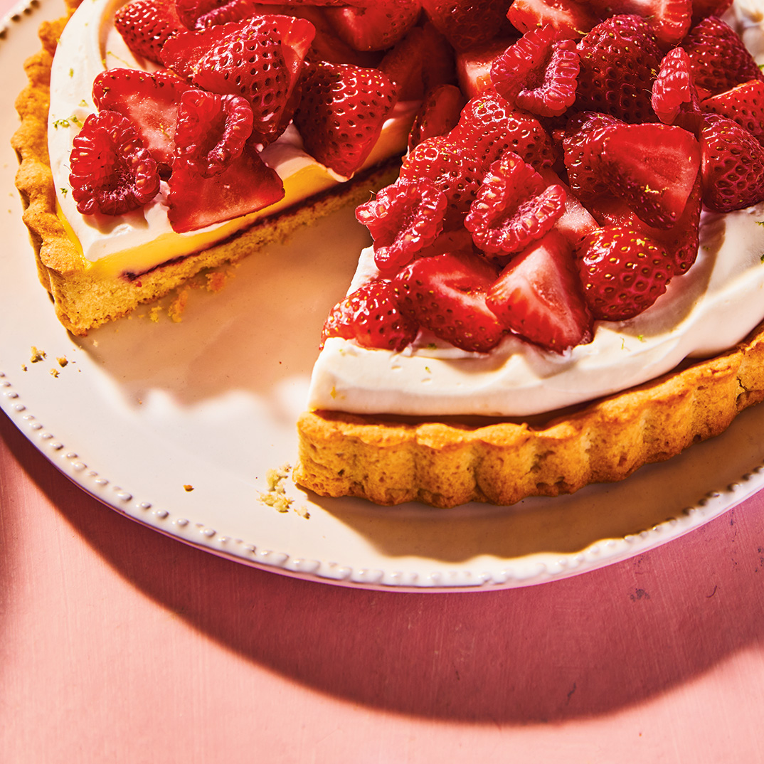 Tarte aux fraises et aux framboises | RICARDO