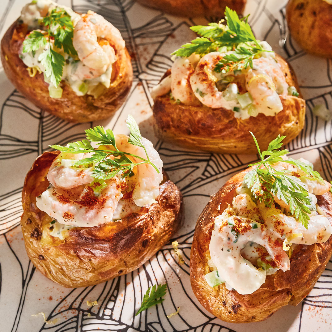 Pommes De Terre Farcies Aux Crevettes Nordiques Ricardo