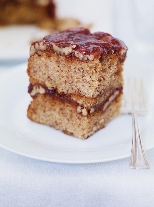 Gâteau renversé aux pacanes et au caramel butterscotch | RICARDO