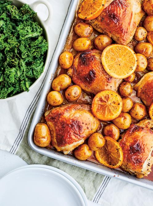 Poulet rôti à l’orange et au miel | RICARDO