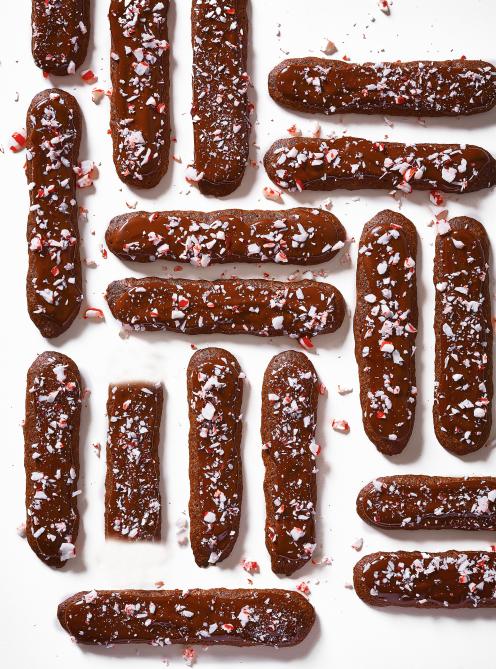 Chocolate Candy Cane Cookies | RICARDO