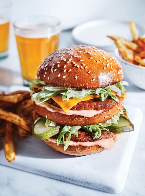 Burgers doubles végés à l’américaine | RICARDO