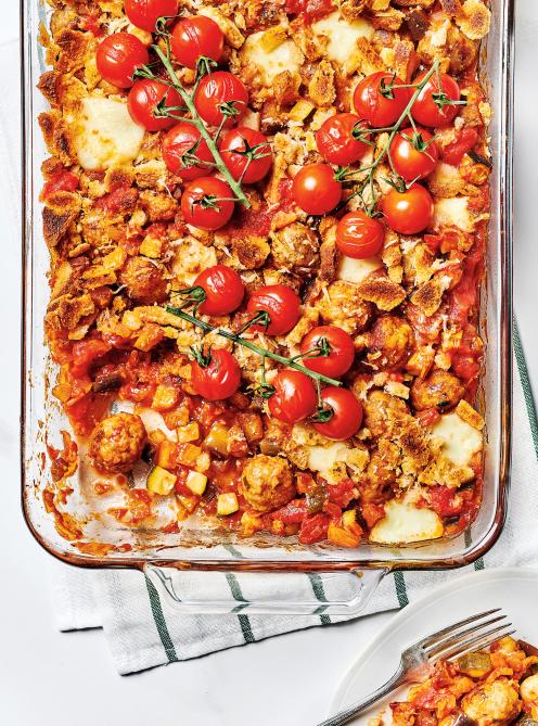 Meatball and Ratatouille Gratin | RICARDO