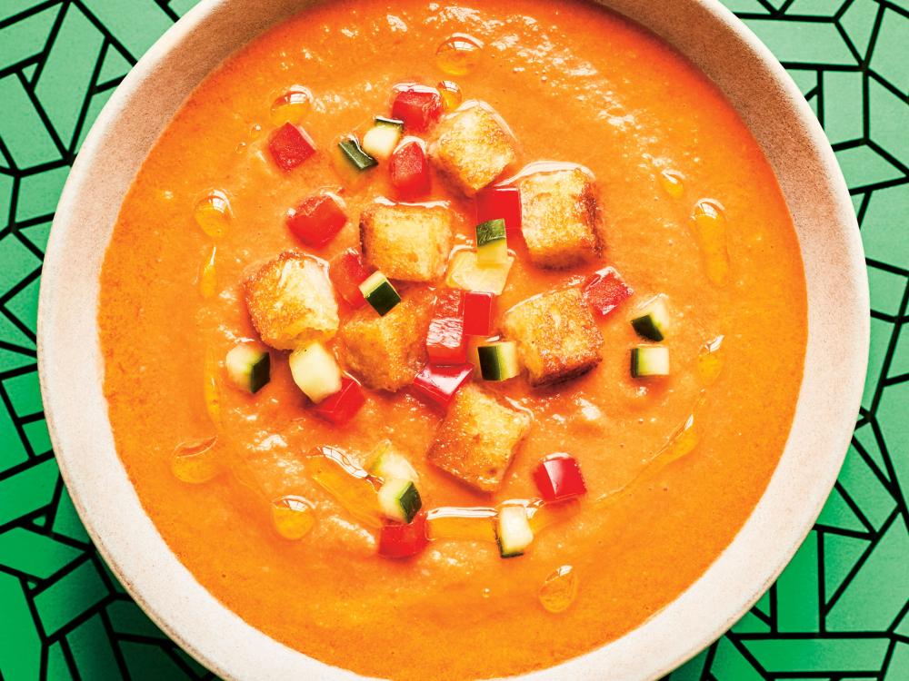 Recette Gaspacho Aux Fruits Gaspacho Aux Fraises, Tomates Et Basilic