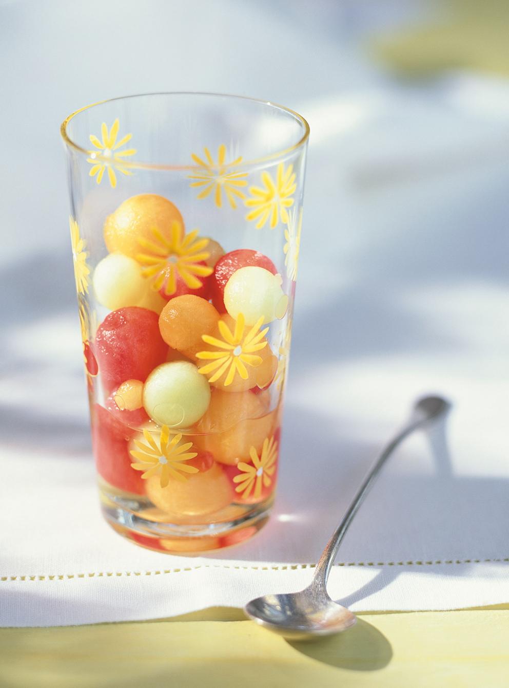 Trio de melons et sirop à la menthe | RICARDO