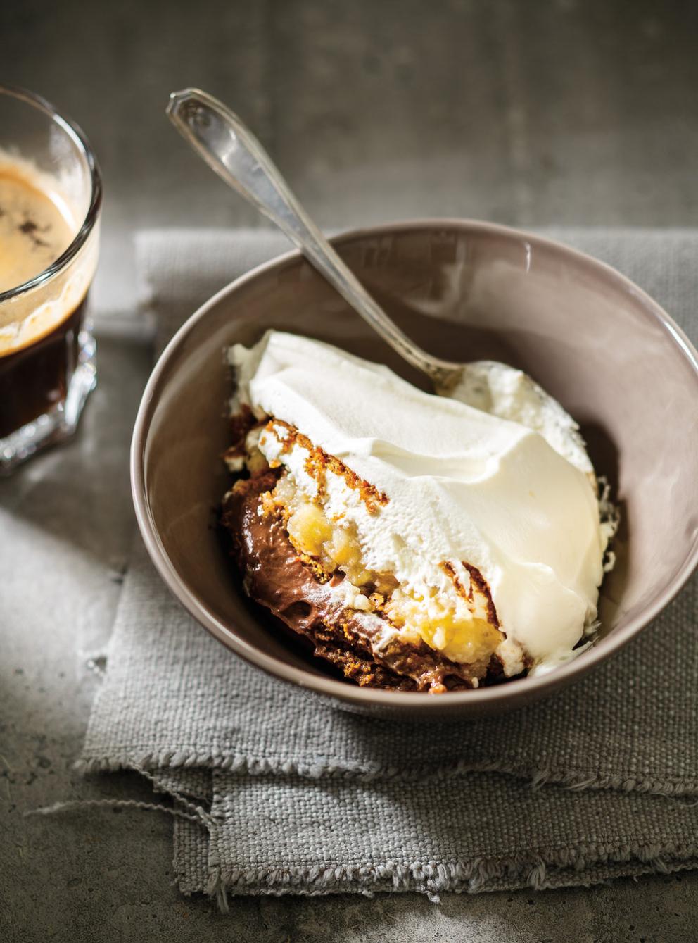 Pouding au chocolat et aux bananes caramélisées | RICARDO