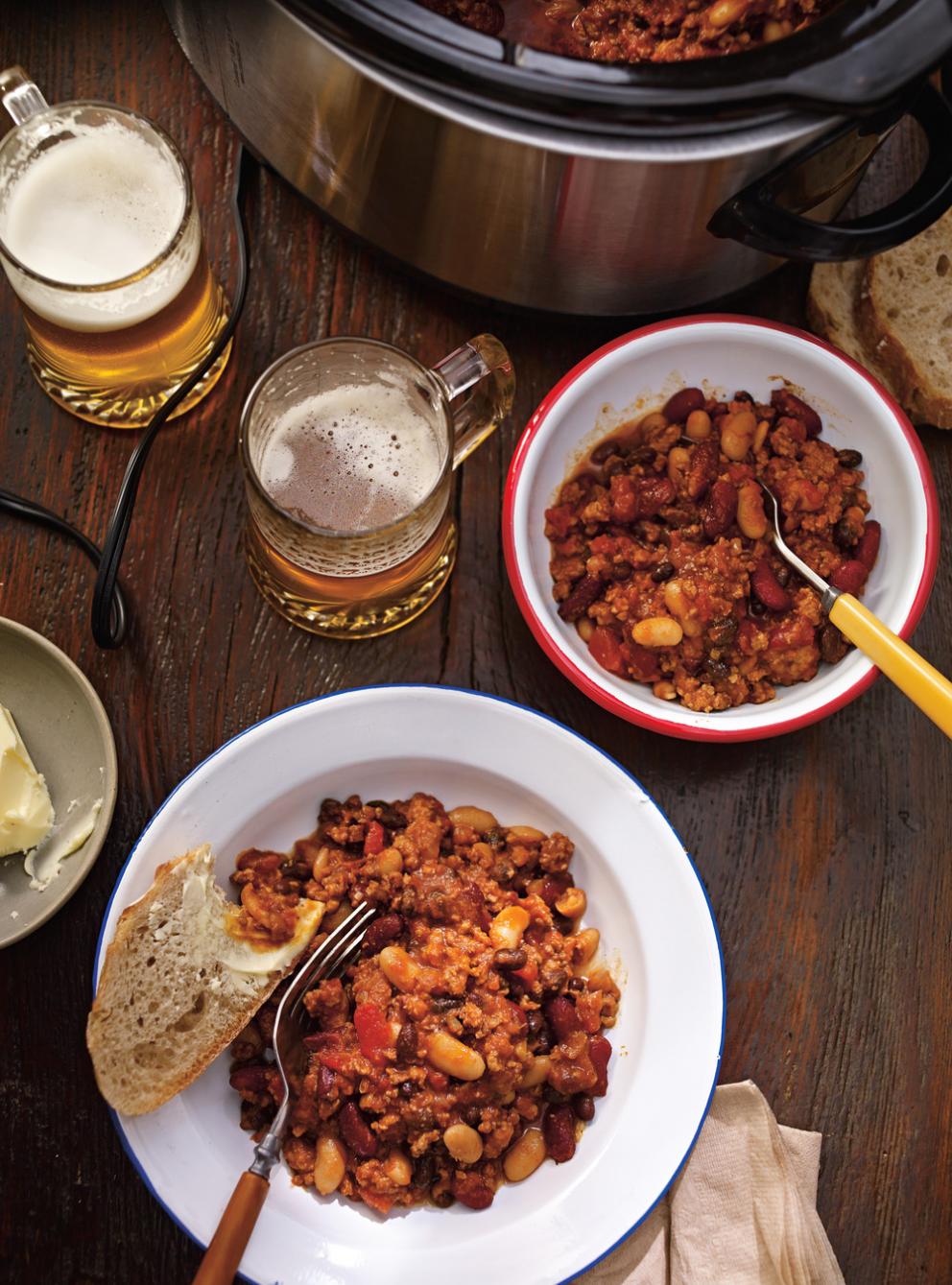 Chili de porc aux trois haricots | RICARDO