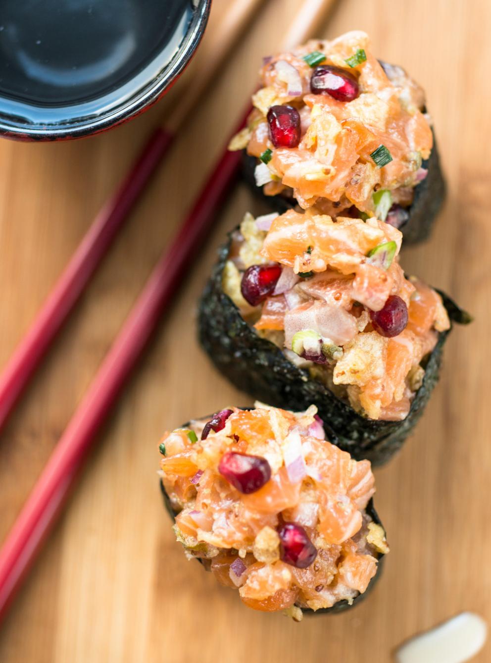 Makis californiens au tartare de duo de saumon | RICARDO