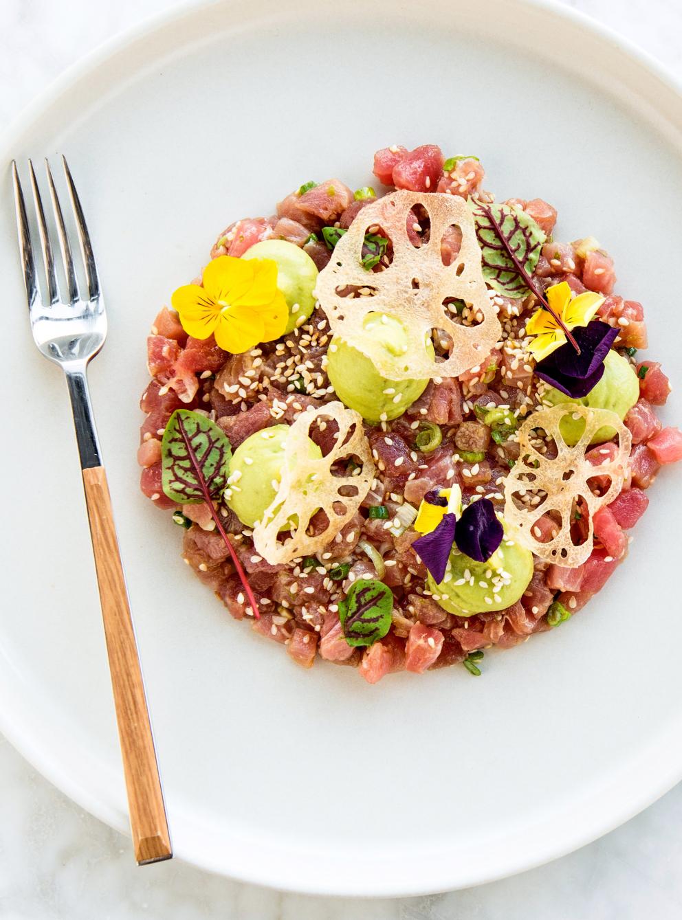 Tartare de thon et mousseline d'avocat au wasabi | RICARDO