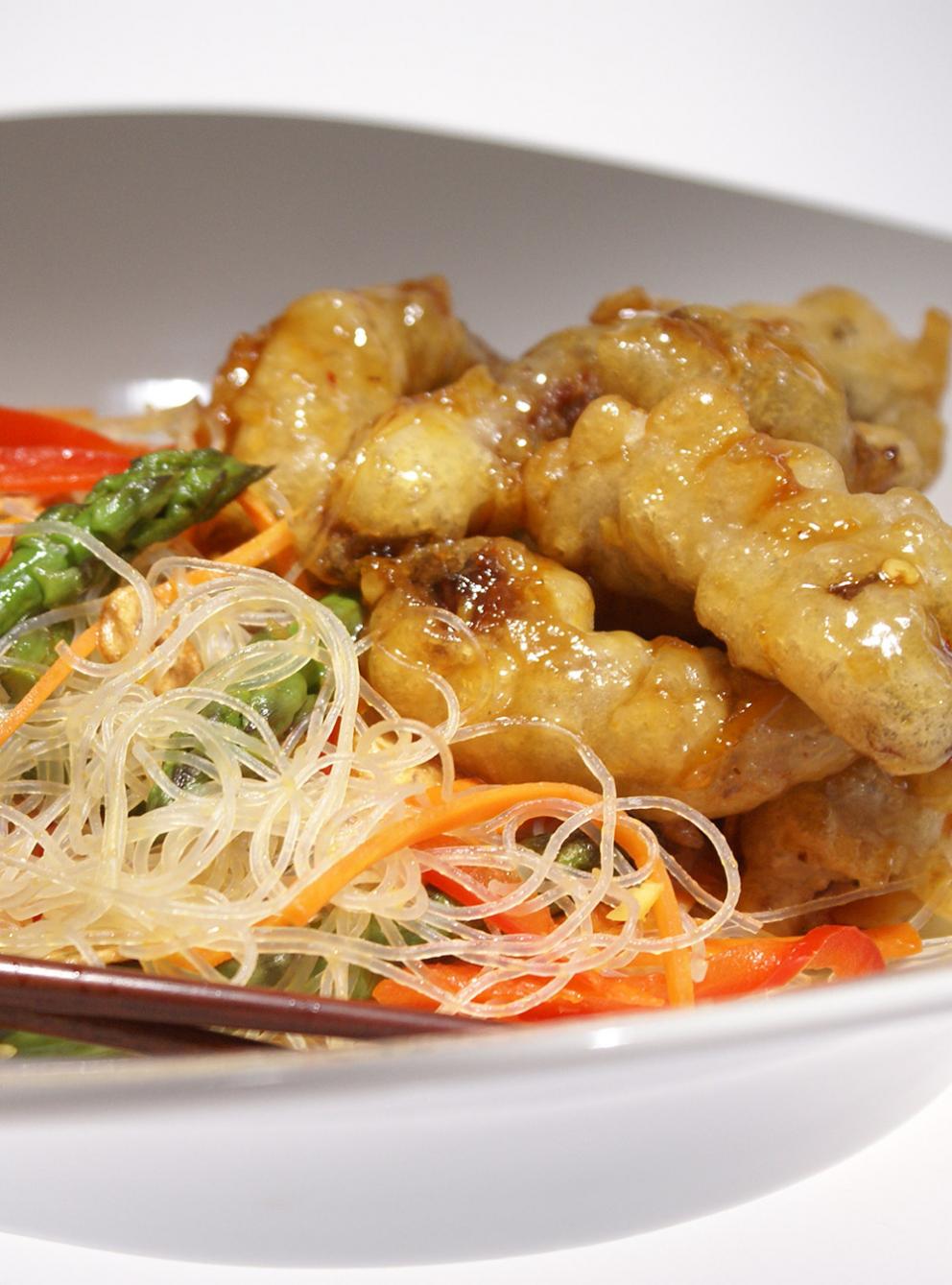 Crispy orange-glazed beef | RICARDO