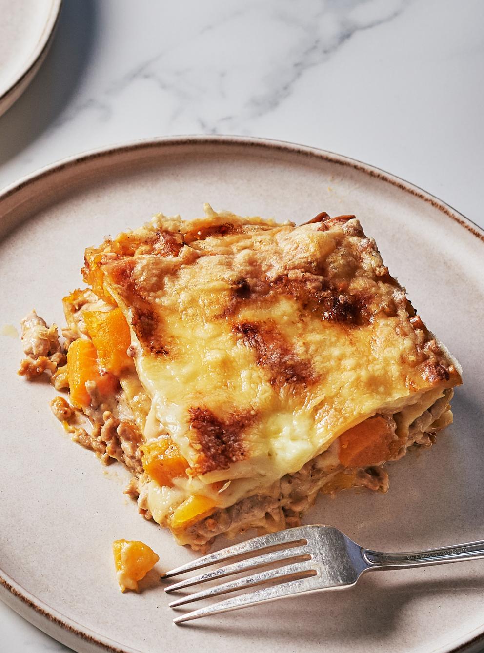Creamy Lasagna with Squash and Roast Pork | RICARDO
