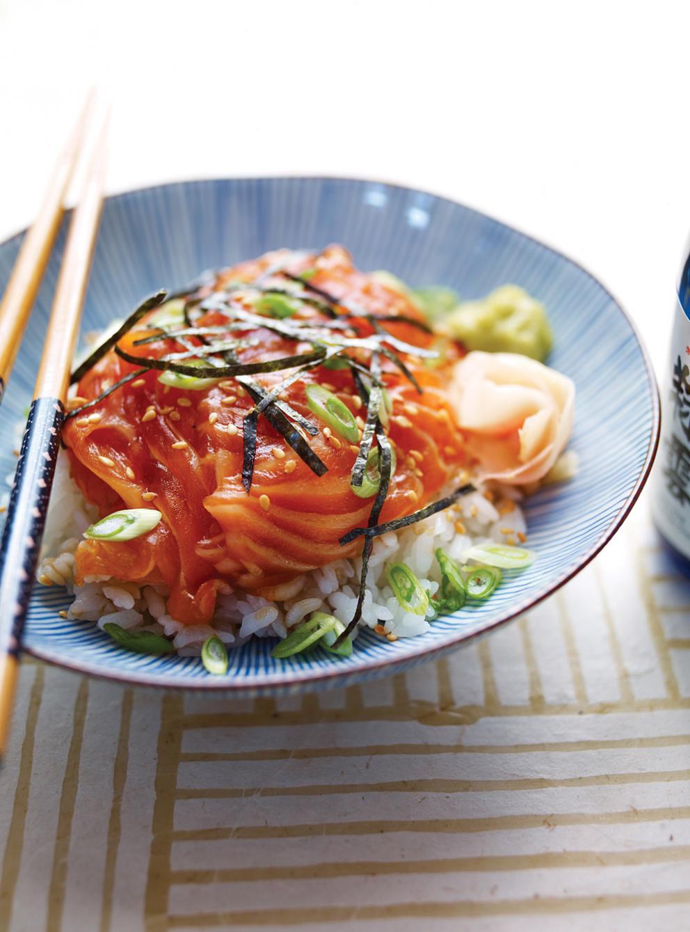 Sukimi Don (Bowl of Seasoned Rice and Raw Fish) | RICARDO