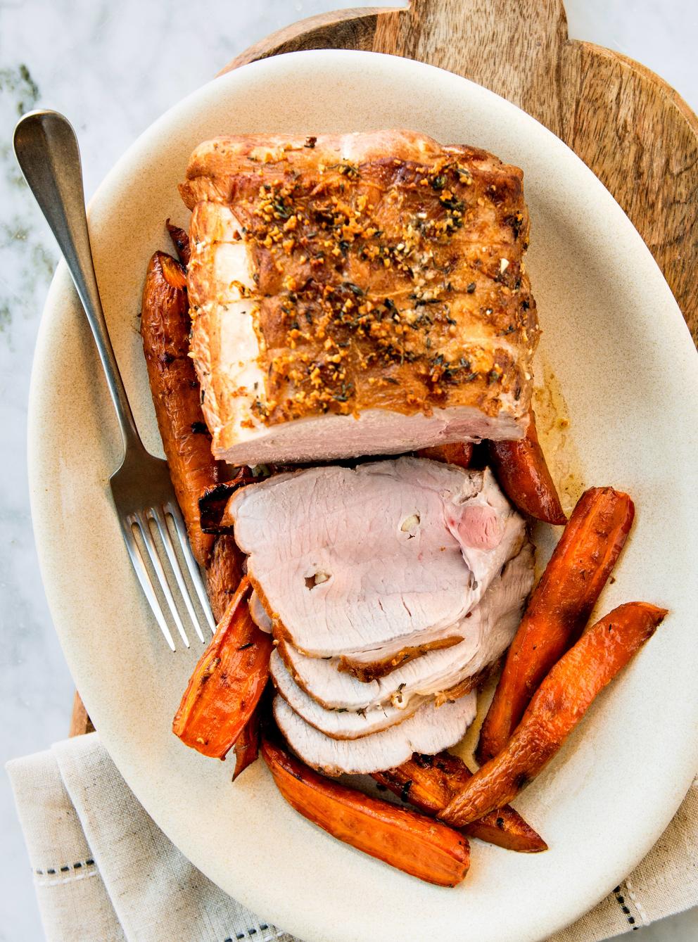 Rôti de porc au citron et à l'ail | RICARDO