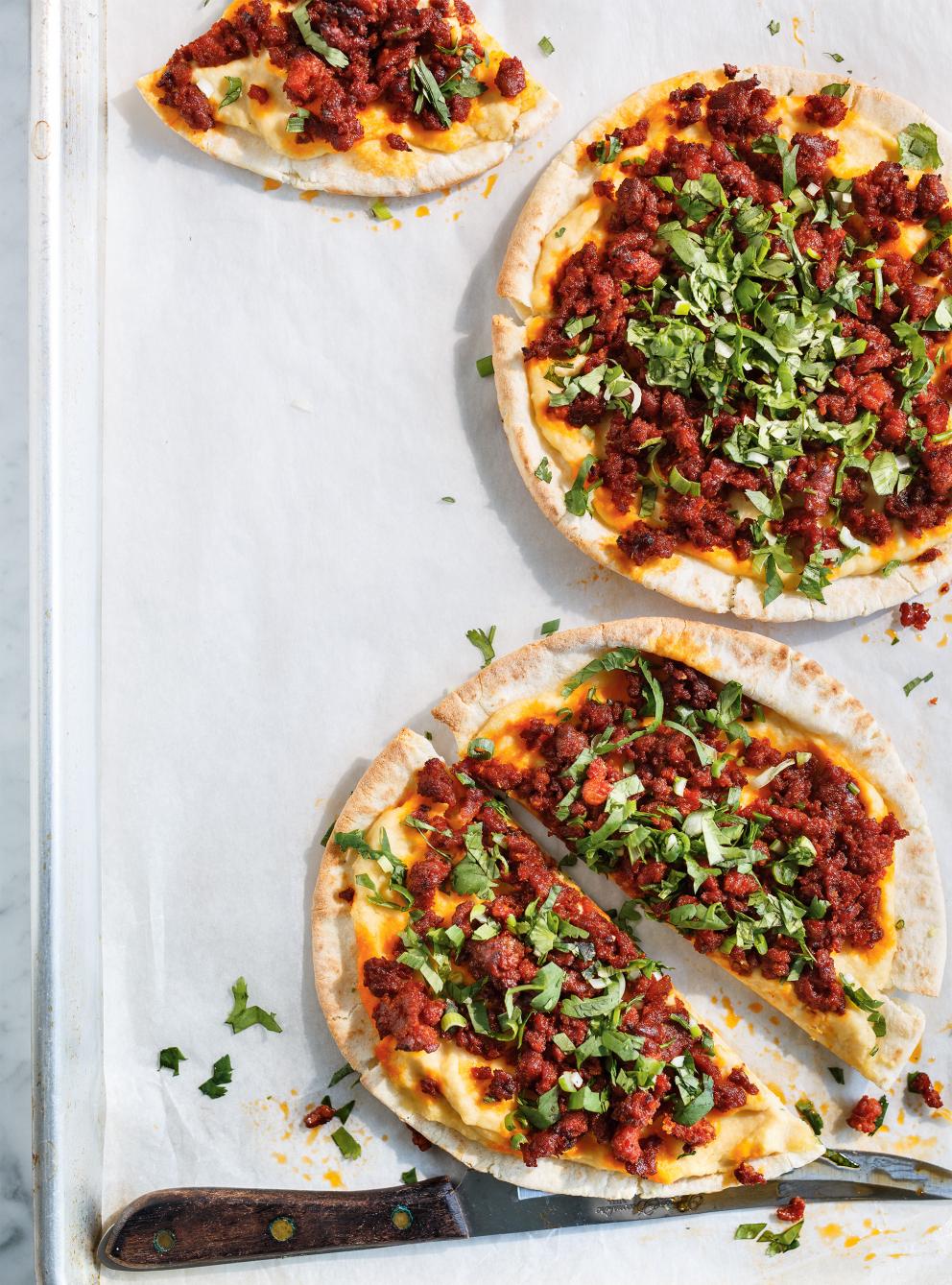 Merguez and Hummus Pizza | RICARDO