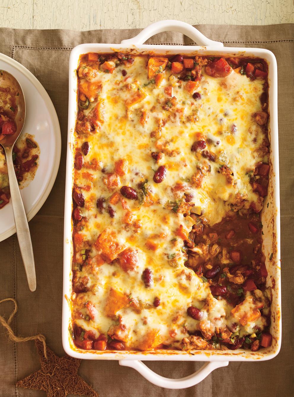 Chili de dinde et de légumes gratiné | RICARDO