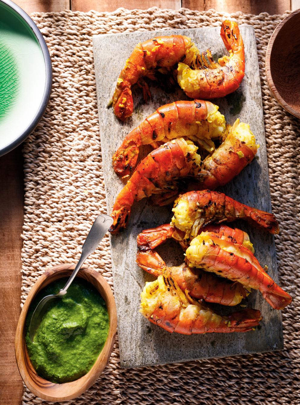 Crevettes grillées à la citronnelle | RICARDO