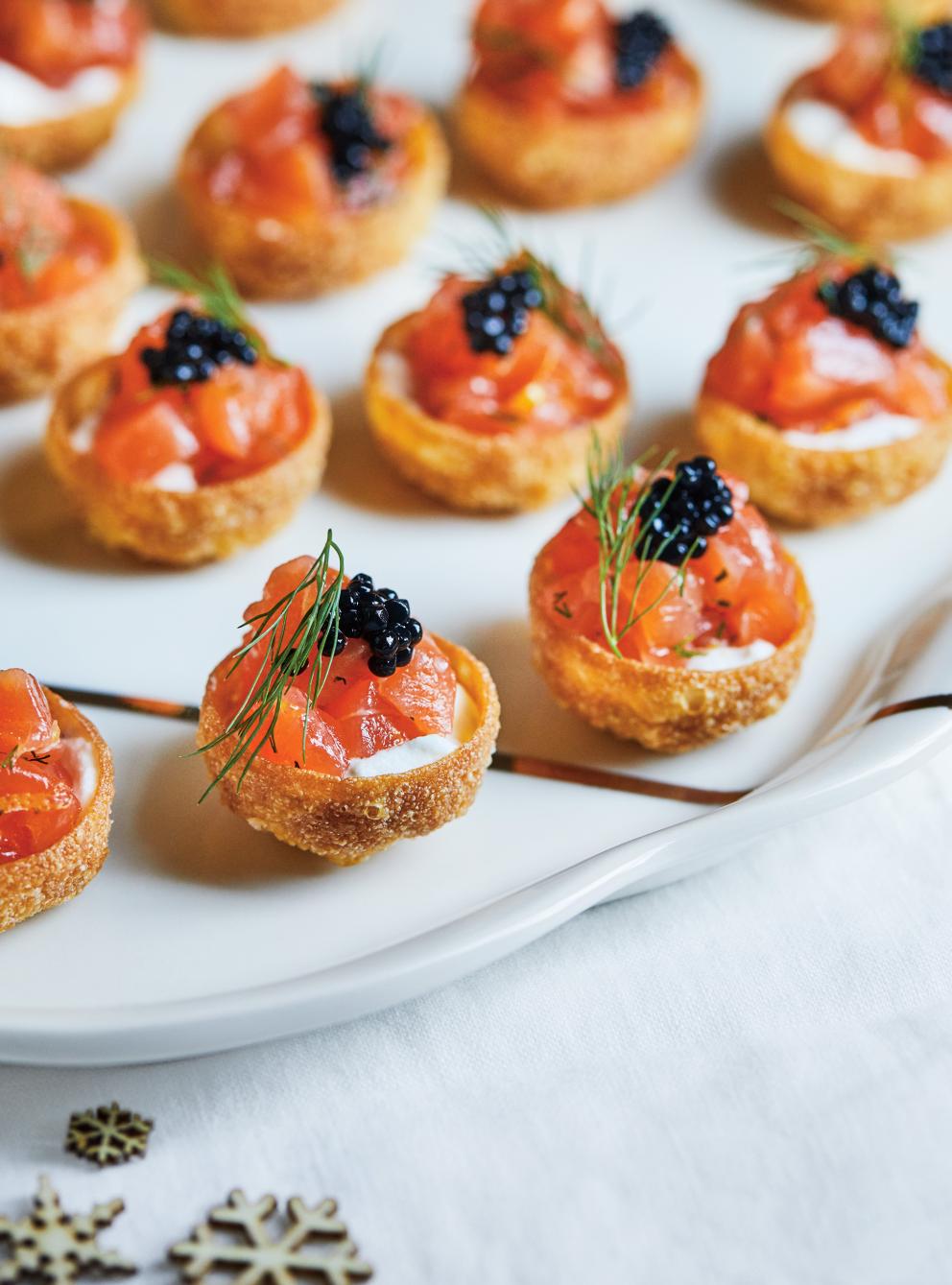 Salmon Gravlax and Mustard Cream Canapés | RICARDO