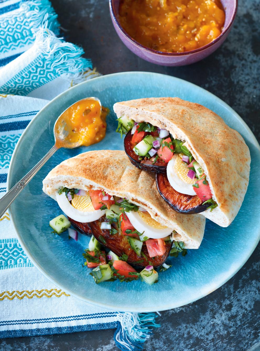 Pita with Eggplant and Egg (Sabich Sandwich) | RICARDO