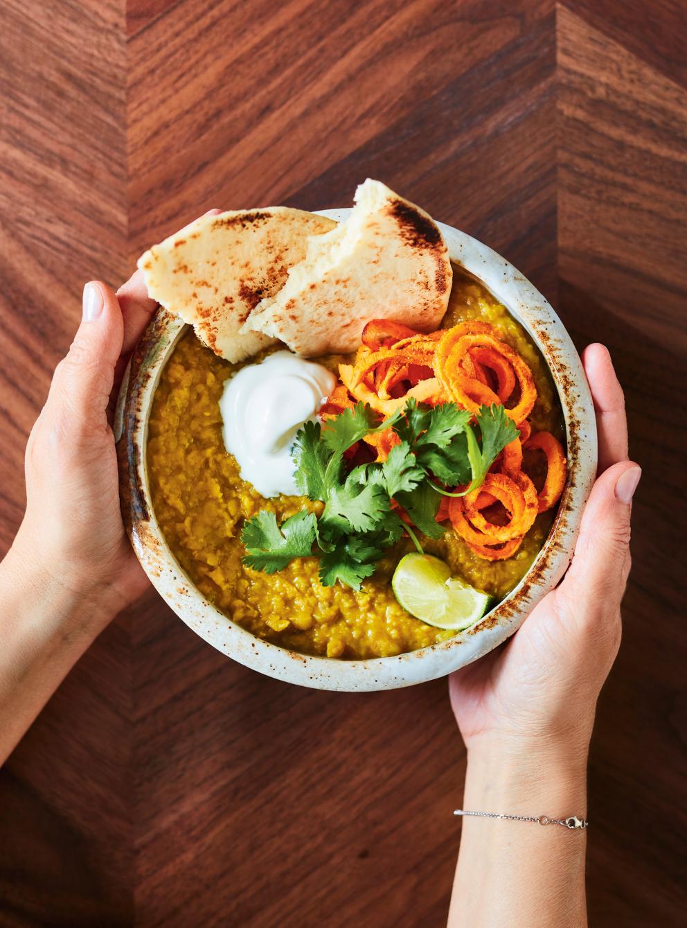 Dahl aux spirales de patates douces | RICARDO