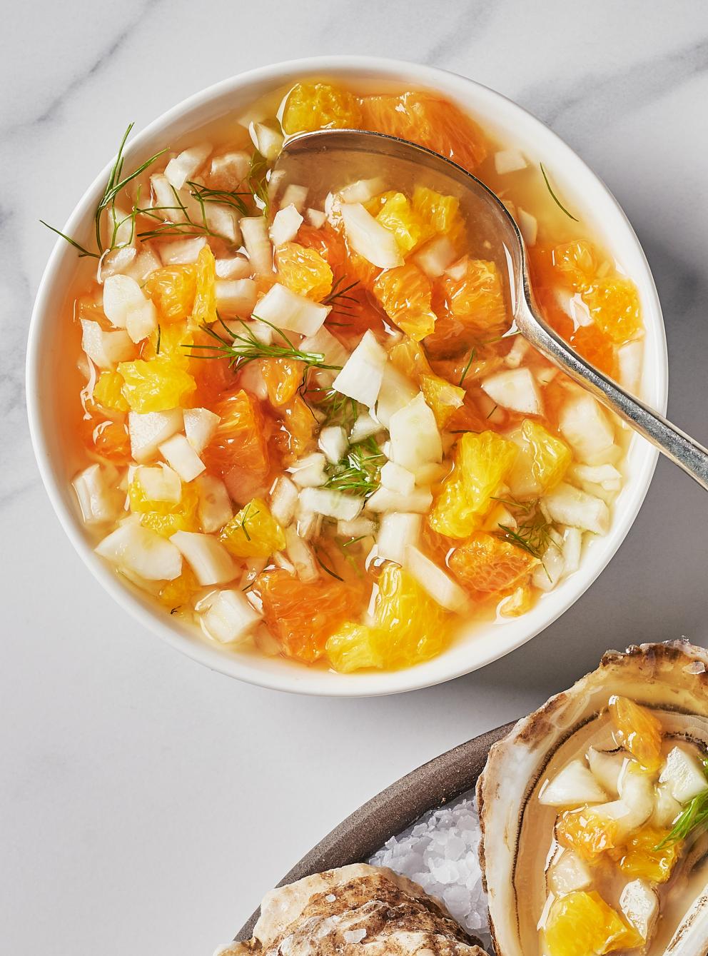 Mignonnette à la vodka, à l’orange et au fenouil | RICARDO