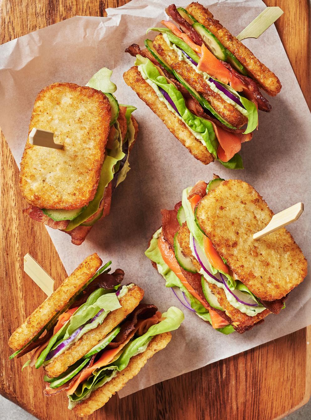 Petits club sandwichs au saumon fumé | RICARDO